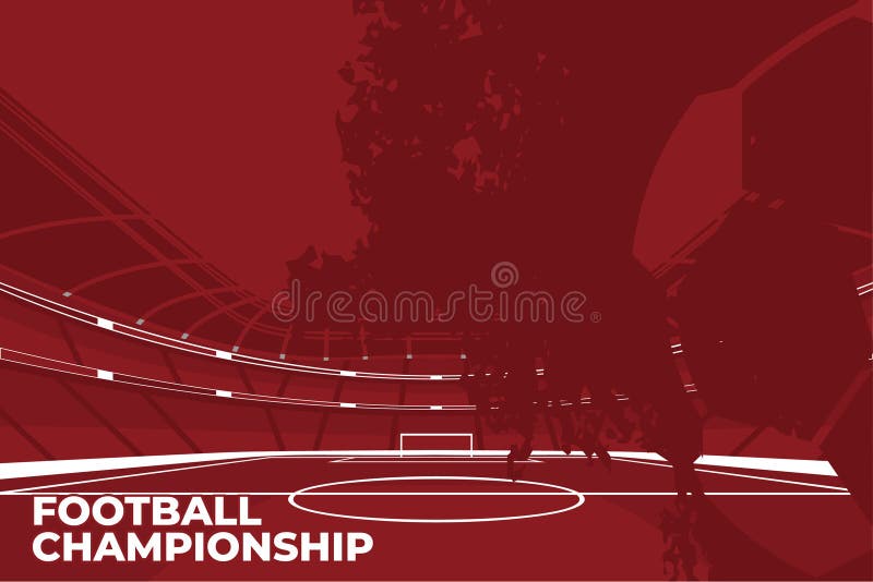 Football Soccer League Championship Background Vector for Poster and ...