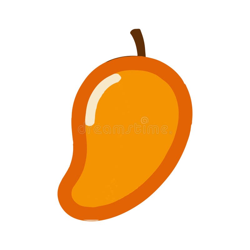 Fresh Mango Logo Art Design. Stock Vector - Illustration of font, white ...