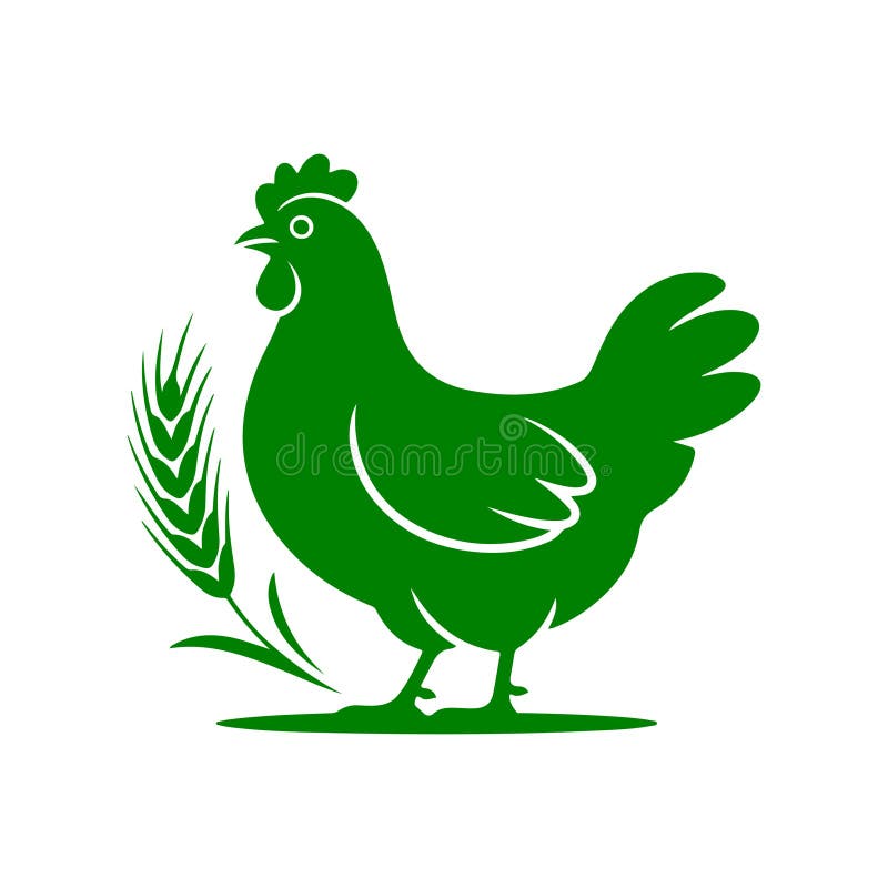 Rustic Farm Chicken Silhouette Design Stock Vector - Illustration of ...