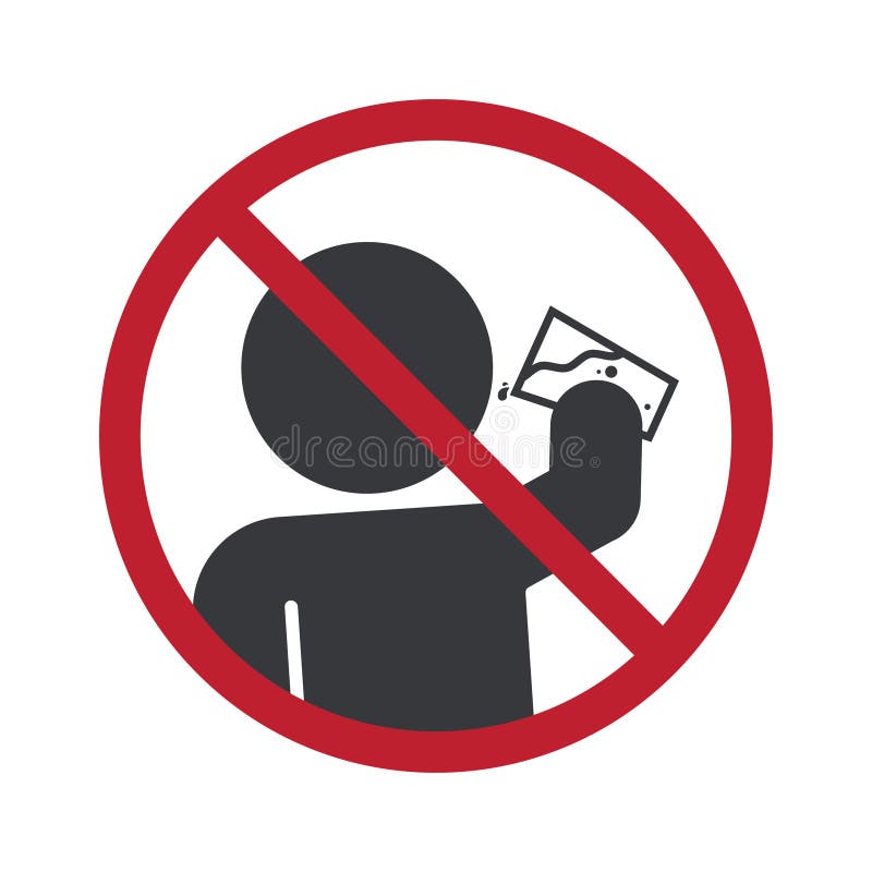 Do Not Eat Pictogram Stock Illustrations – 185 Do Not Eat Pictogram ...