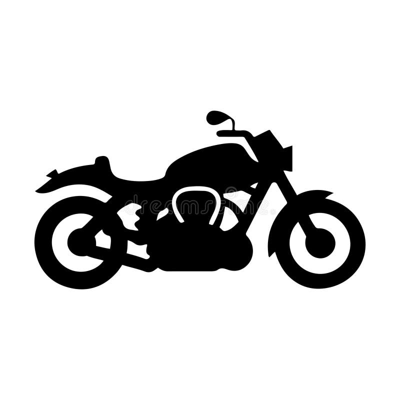Motorcycle Silhouette Logo Icon Design. Stock Illustration ...