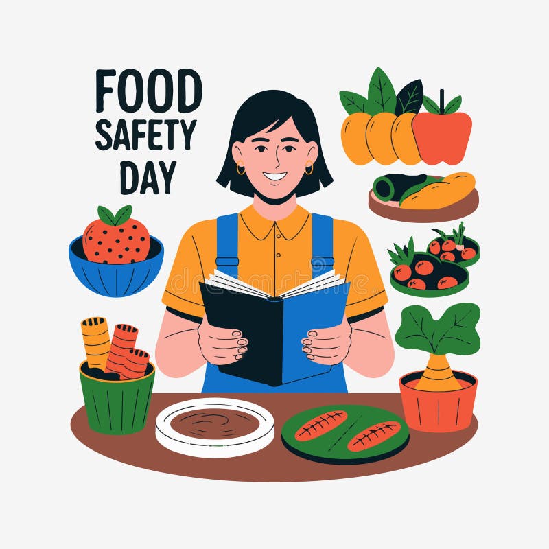 Food Safety Day - Promoting Healthy Eating and Safe Food Handling Stock ...