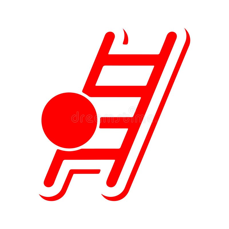 Isolated Ladder Silhouette Vector Stock Illustration - Illustration of ...