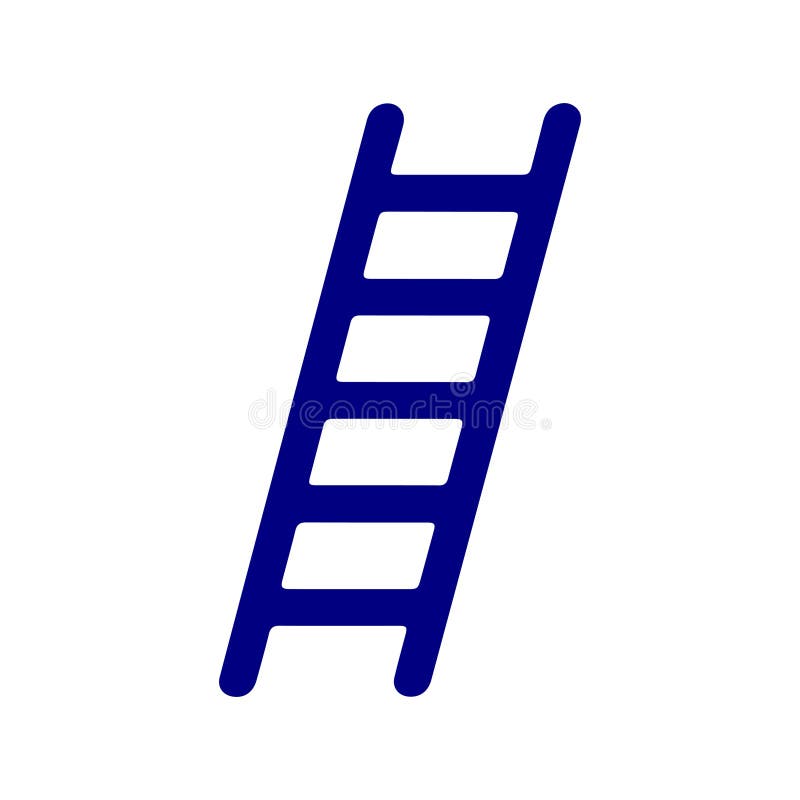 Bold Ladder Outline Illustration Stock Vector - Illustration of design ...