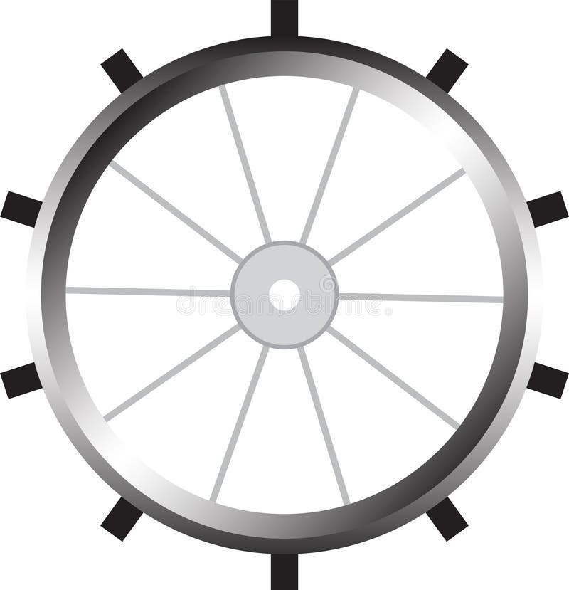Black White Ship Wheel Stock Illustrations – 4,862 Black White Ship ...