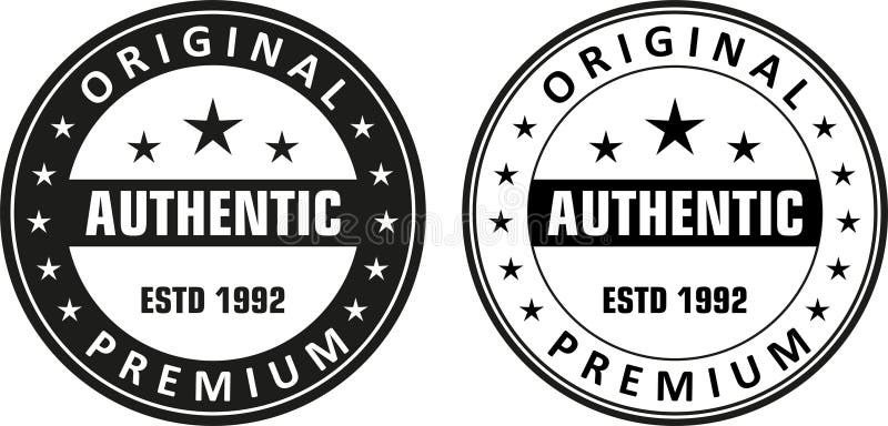 Authentic Badges Stock Illustrations – 1,615 Authentic Badges Stock ...