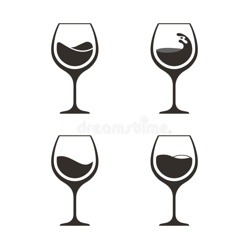 Wine Glass Icon Vector. Wine Glass Symbol Stock Vector - Illustration ...