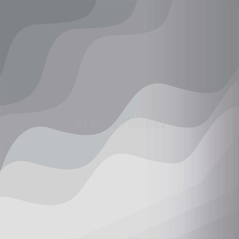 Grey Wave Pattern Features Soft, Flowing Waves in Shades of Grey Stock ...