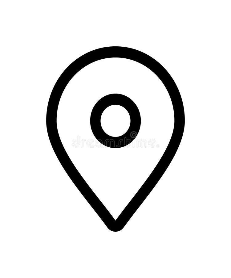 PIN ICON stock illustration. Illustration of cartoon - 379942404