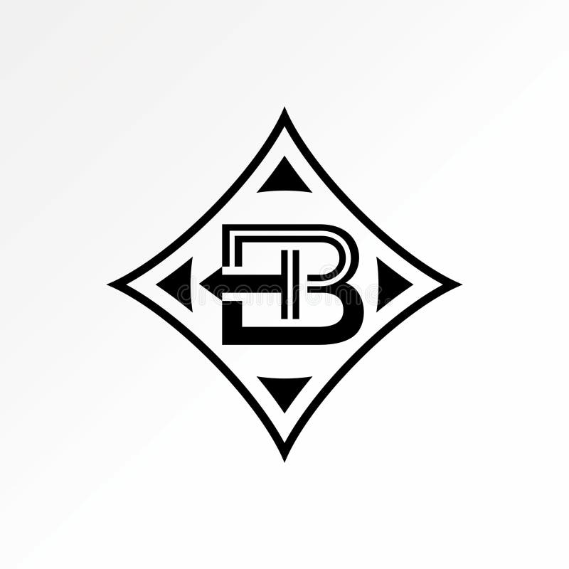 Initial EB Font Arrow Turn Back Sport Tech Control Typography Monogram ...