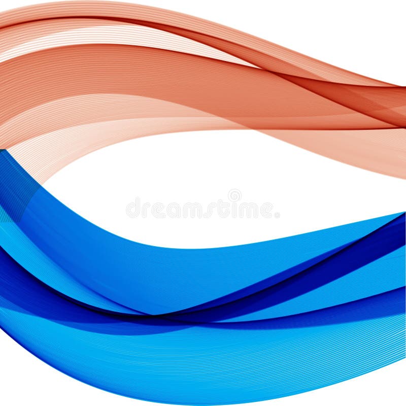 Abstract Beautiful Wavy Lines Background Elegant Flowing Design Stock ...