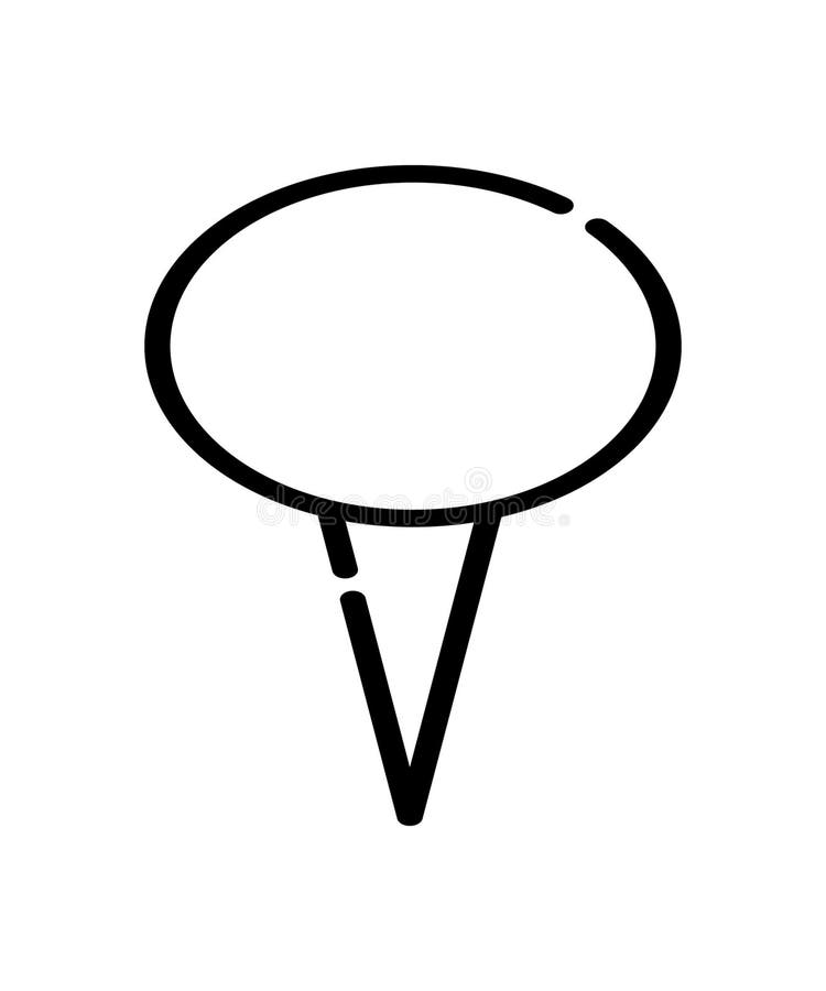 Pin icon stock illustration. Illustration of placeholder - 380362201