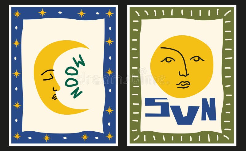 Solstice Bright Poster Collection Stock Illustrations – 5 Solstice ...