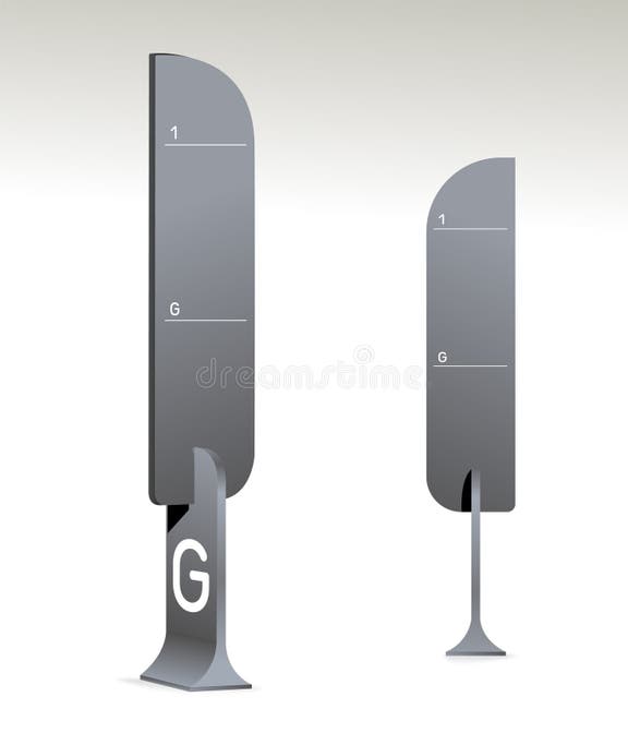 Realistic Wayfinding Signage Mockup Vector, Signage Design Template ...