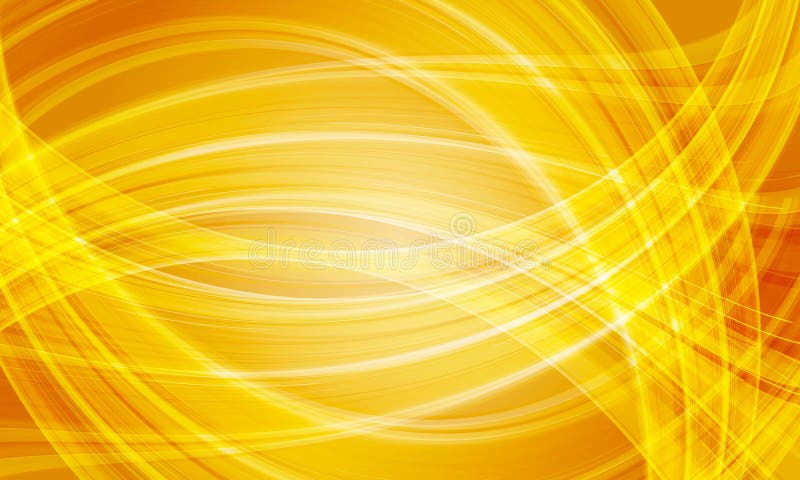 Yellow Orange Curve Light Burst. Lines Stripe Bright Background Stock ...