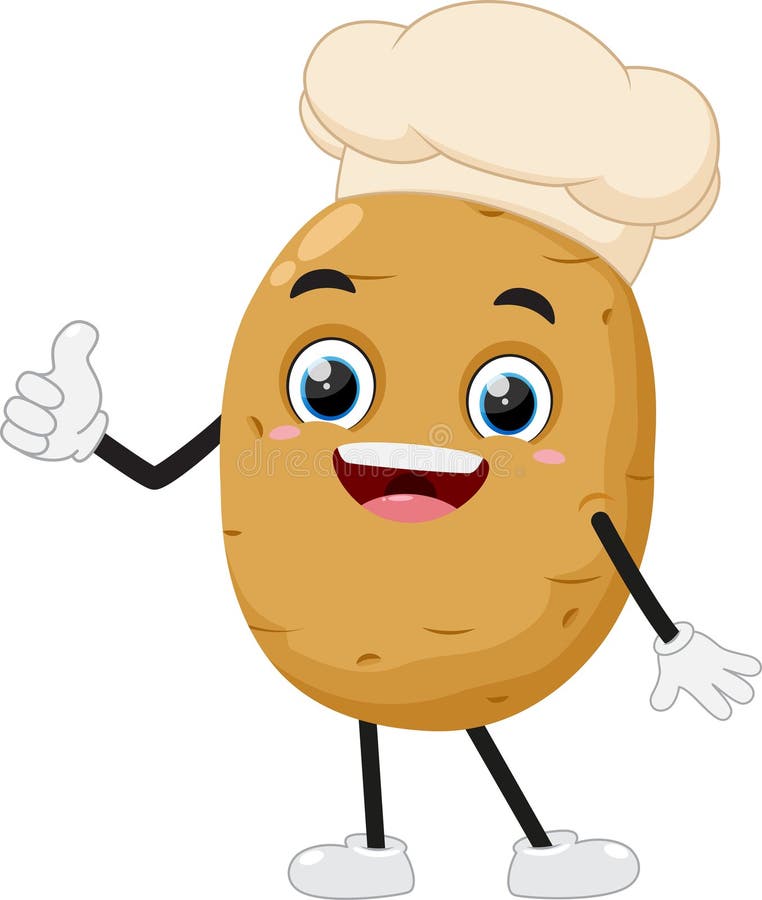 Potato Cartoon Character, Suitable for Children S Books, Sticker, and ...