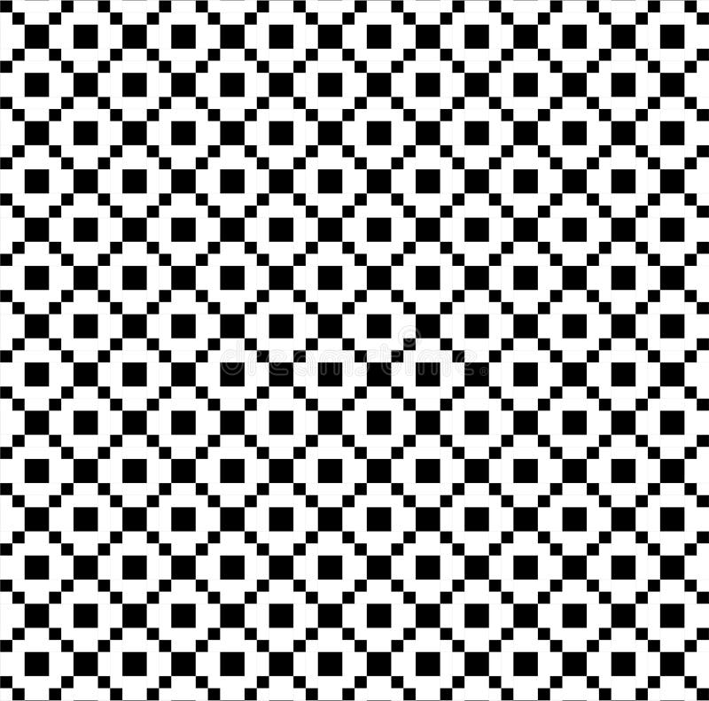 Geometric Black and White Pattern with Octagonal Shapes Arranged in a ...