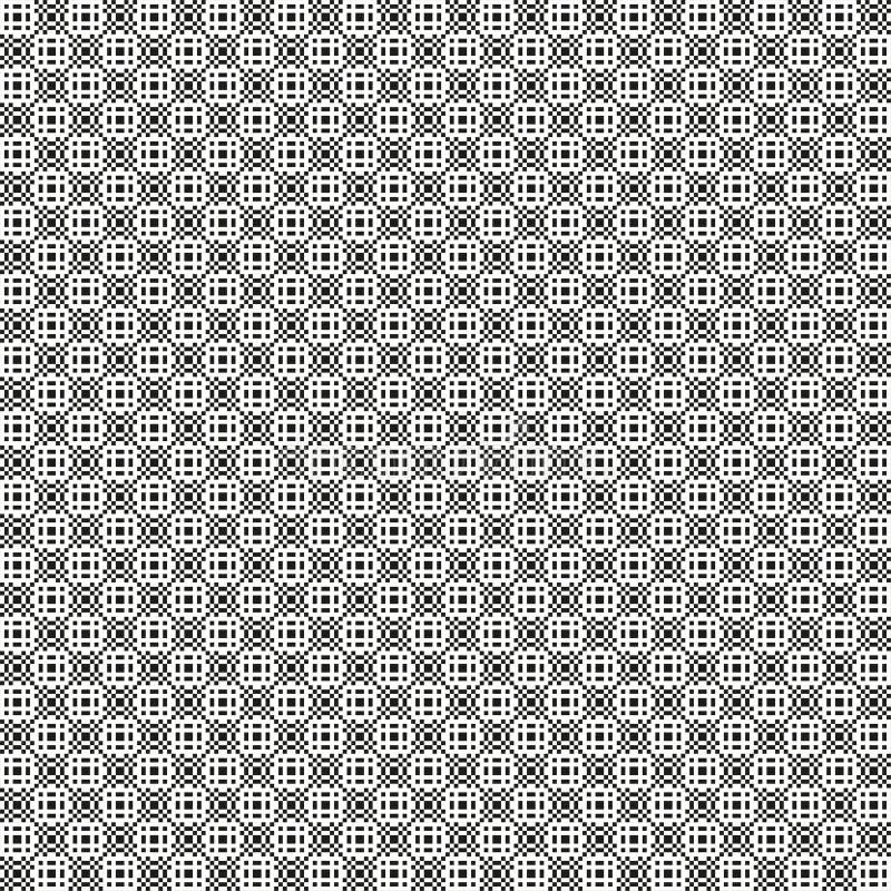 Intricate Black and White Pattern Composed of Repeating Geometric ...