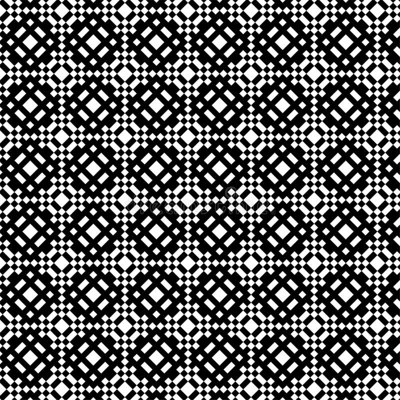 Seamless Black and White Geometric Pattern with Interlocking Diamond ...