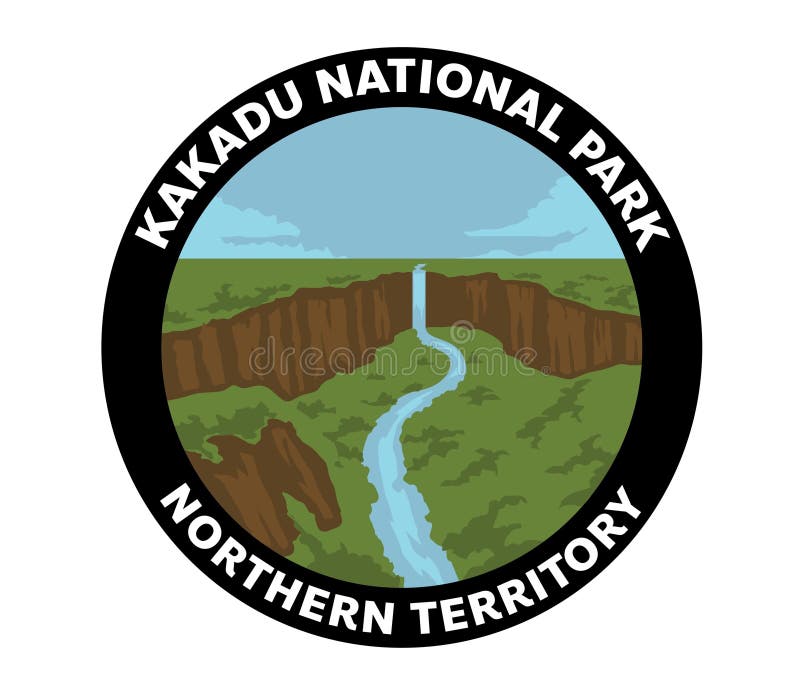 Kakadu National Park Northern Territory Vector Logo Stock Illustration ...