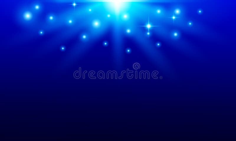 Abstract Blue Light Rays Background. Shiny Sparkle Light Effect Stock ...