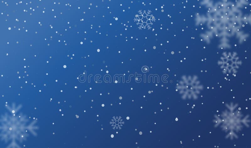 Snow Flakes Backdrop, Snowfall Wallpaper, Snowflakes on Dark Blue ...