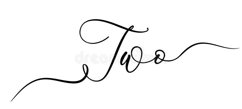 Artistic Number 2 stock illustration. Illustration of typesetting ...