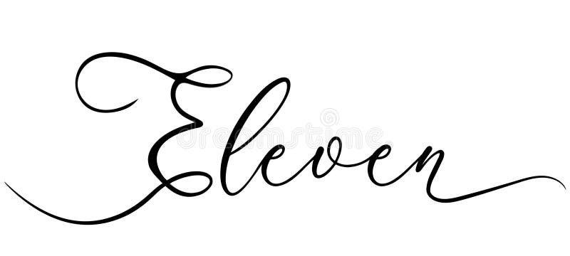 Artistic Number 11 stock illustration. Illustration of phrase - 381810147