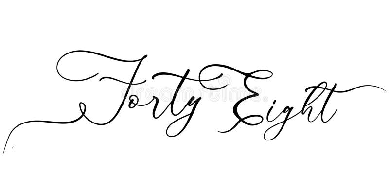 Artistic Number 48 stock illustration. Illustration of backdrop - 381810455