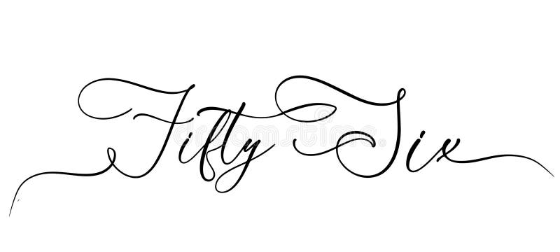 Artistic Number 56 stock illustration. Illustration of transparent ...