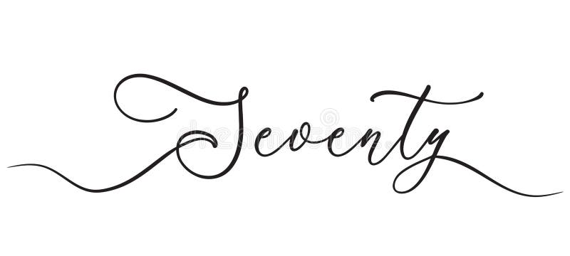 Artistic Number 70 stock illustration. Illustration of high - 381907606