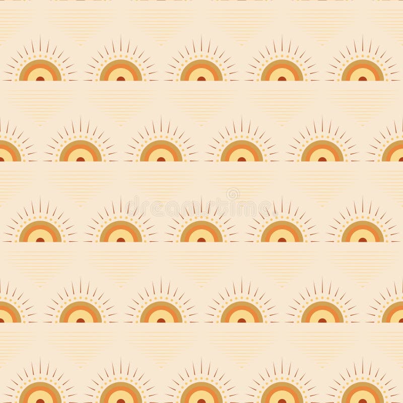 Art-deco Inspired Sunrays Spread in Structured Harmony Stock ...