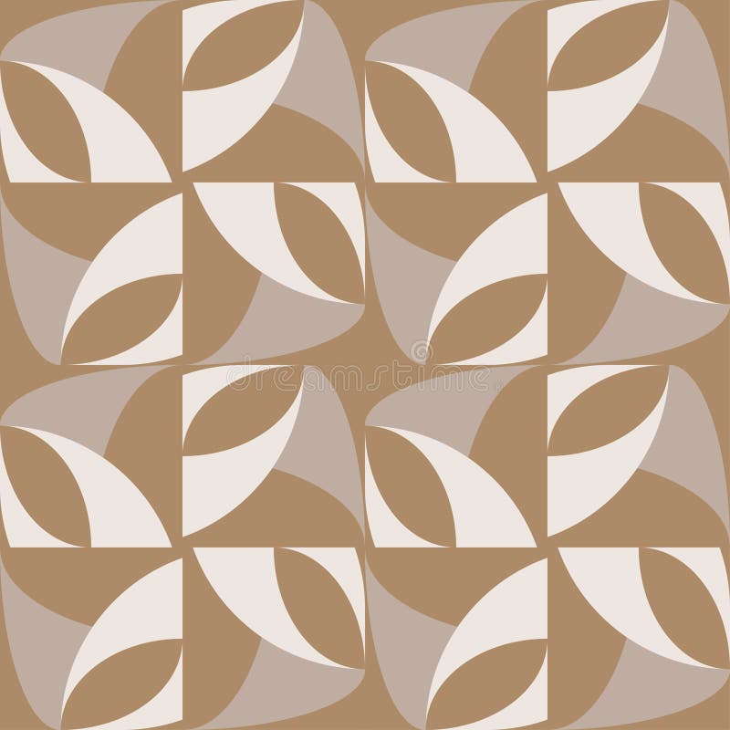 Half Circles and Squares in White and Beige Colors Background. the ...