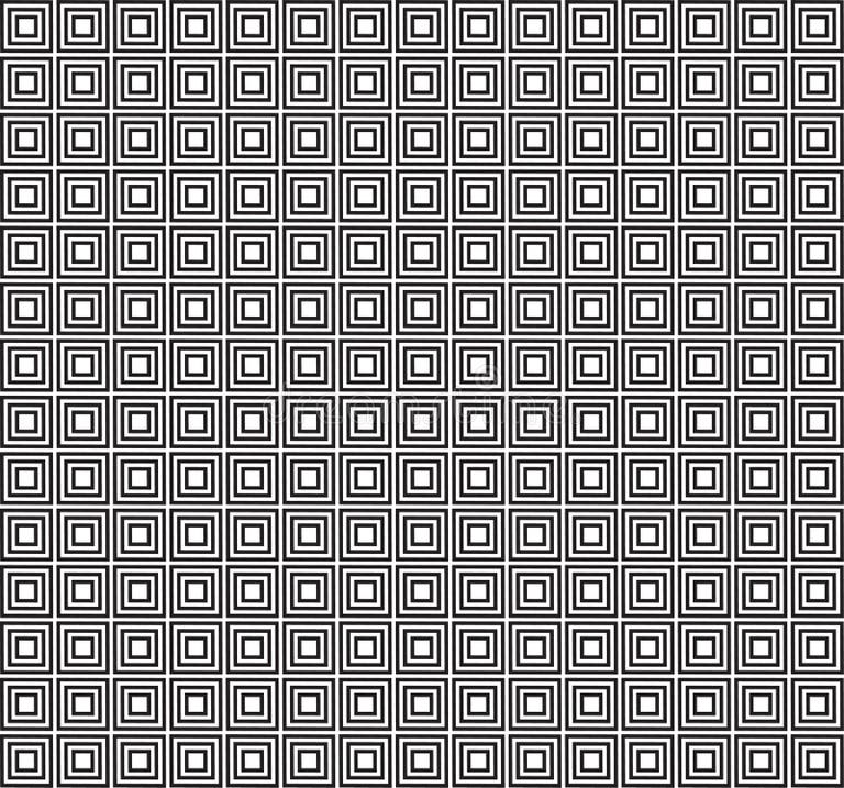 A Grid Pattern of Concentric Squares Fills the Image. Stock Vector ...