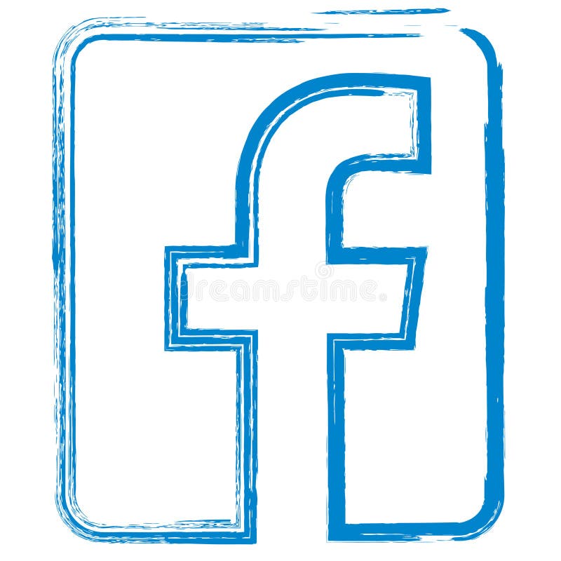 Hand Drawn Facebook Logo Stock Illustrations – 232 Hand Drawn Facebook ...