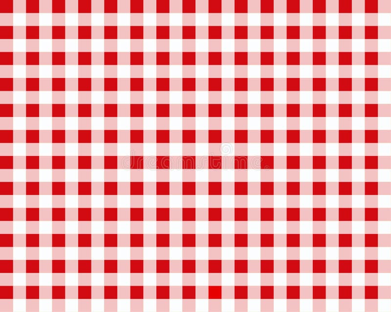 Red and White Gingham Pattern Featuring Alternating Squares. Stock ...