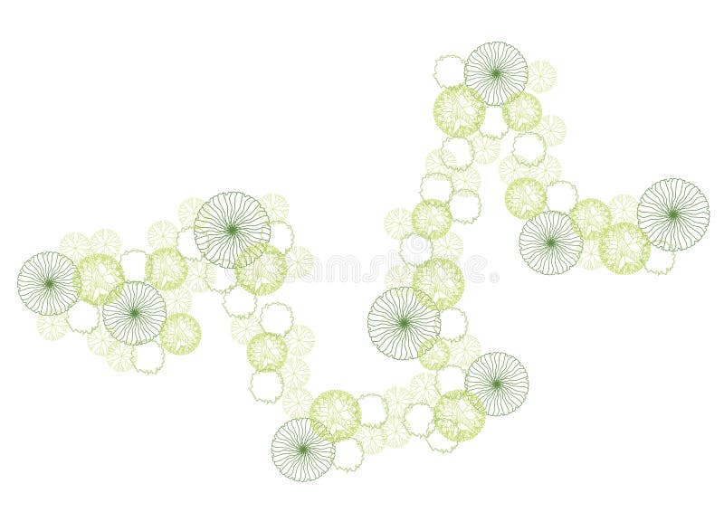 Architecture Drawing Plant Tree Top View Plan Greenery Vegetation ...