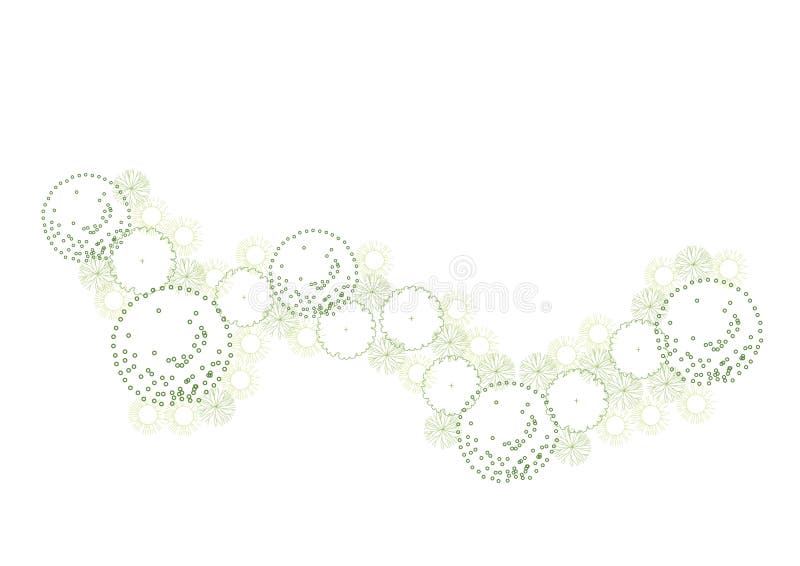 Architecture Drawing Plant Tree Top View Plan Greenery Vegetation ...