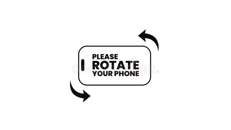 Please Rotate Your Phone Orientation. Stock Vector - Illustration of ...