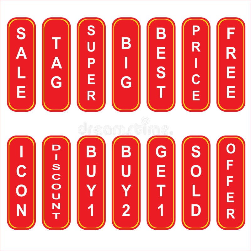 Colorful Promo Tags & Labels – Editable Vector Art Stock Vector ...