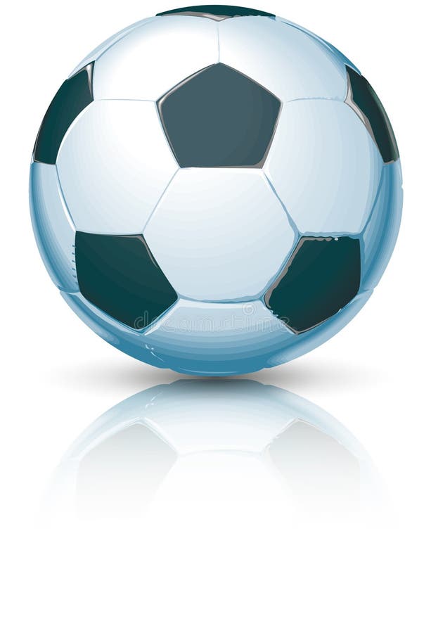 A Classic Soccer Ball with a Black and White Hexagonal Pattern is Shown ...
