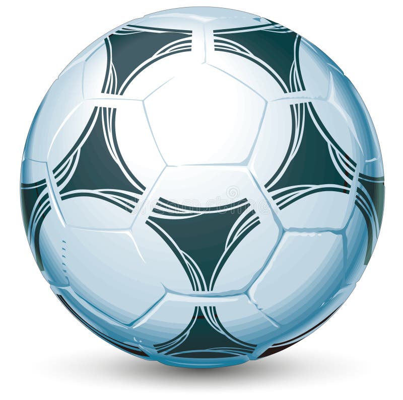 Soccer Ball with a Traditional Polygonal Pattern, Featuring Hexagons ...