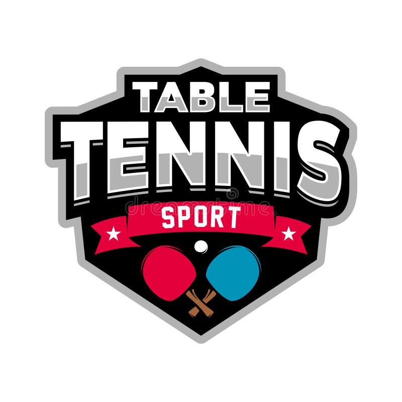 Table Tennis Tournament Logo Design Vector Stock Vector - Illustration ...