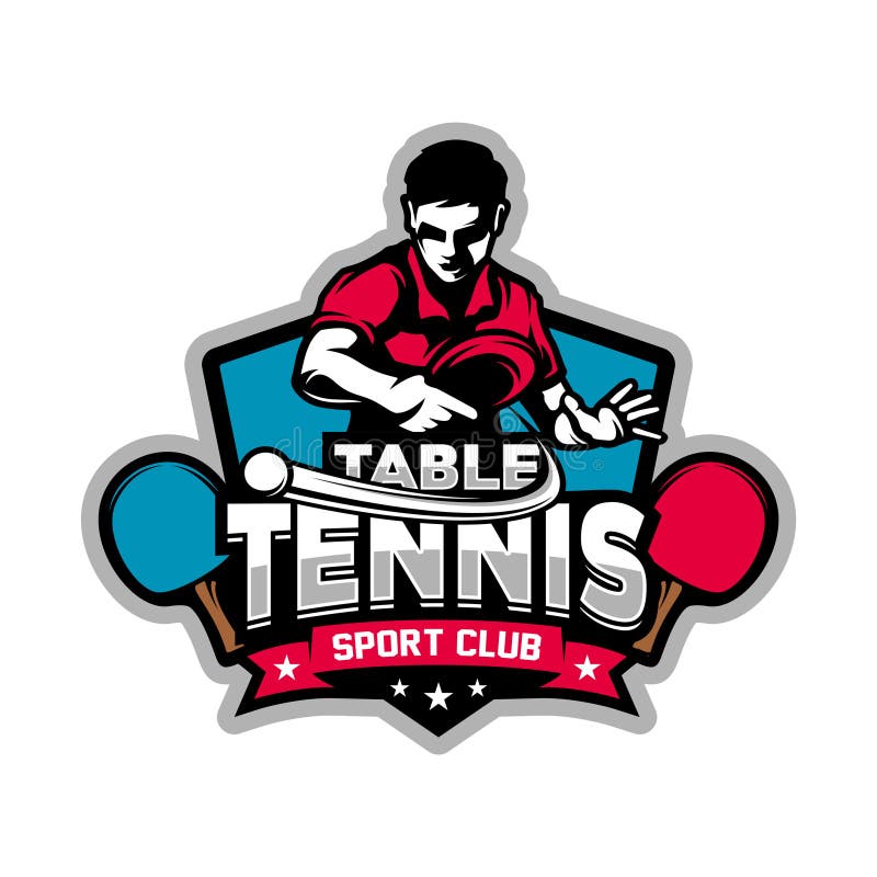 Table Tennis Tournament Logo Design Vector Stock Illustration ...
