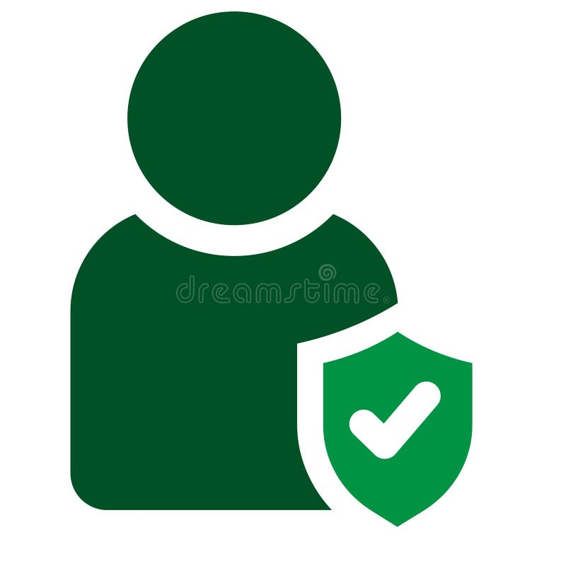 User Protection Shield Icon Sign Vector Design Stock Vector ...