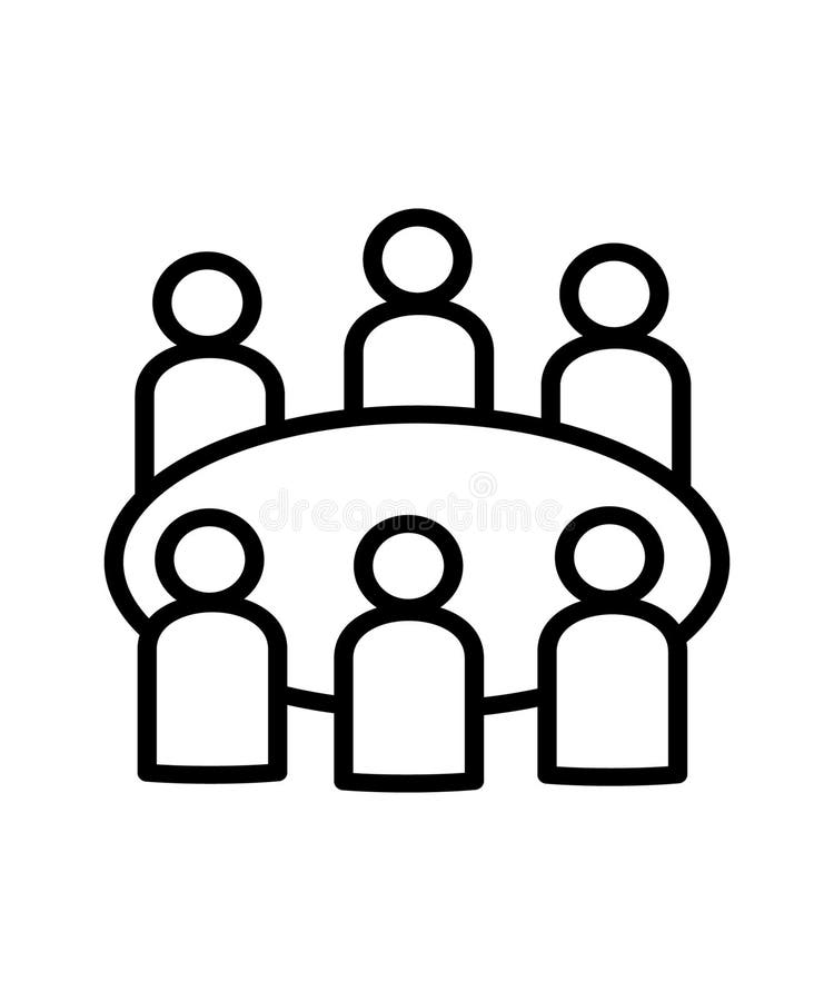 Group discussion icon stock illustration. Illustration of ...