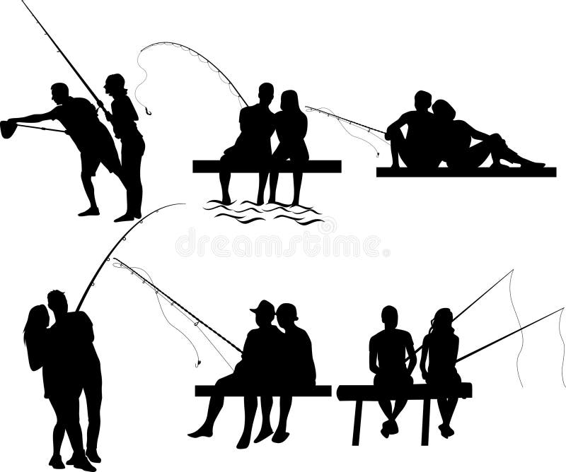 Couple Fishing, Fisherman, Romance, Couple in Love, Couple with Fishing ...