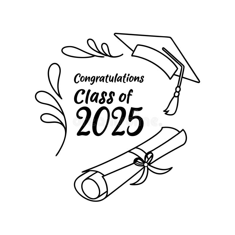 Graduation Logo Design 2025 Size Stock Photos - Free & Royalty-Free ...