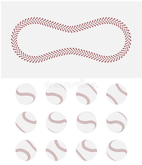 Baseball Ball Spinning Frame Sequence and Texture Vector Stock Vector ...