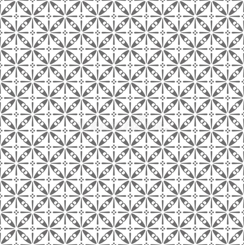 A Repeating Geometric Pattern Featuring Symmetrical Floral Motifs ...
